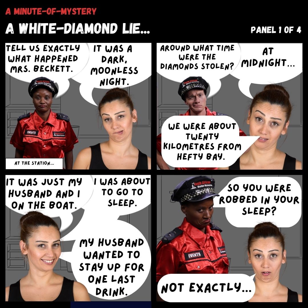 Minute-Of-Mystery | A White-Diamond Lie... - South African Murder Mysteries