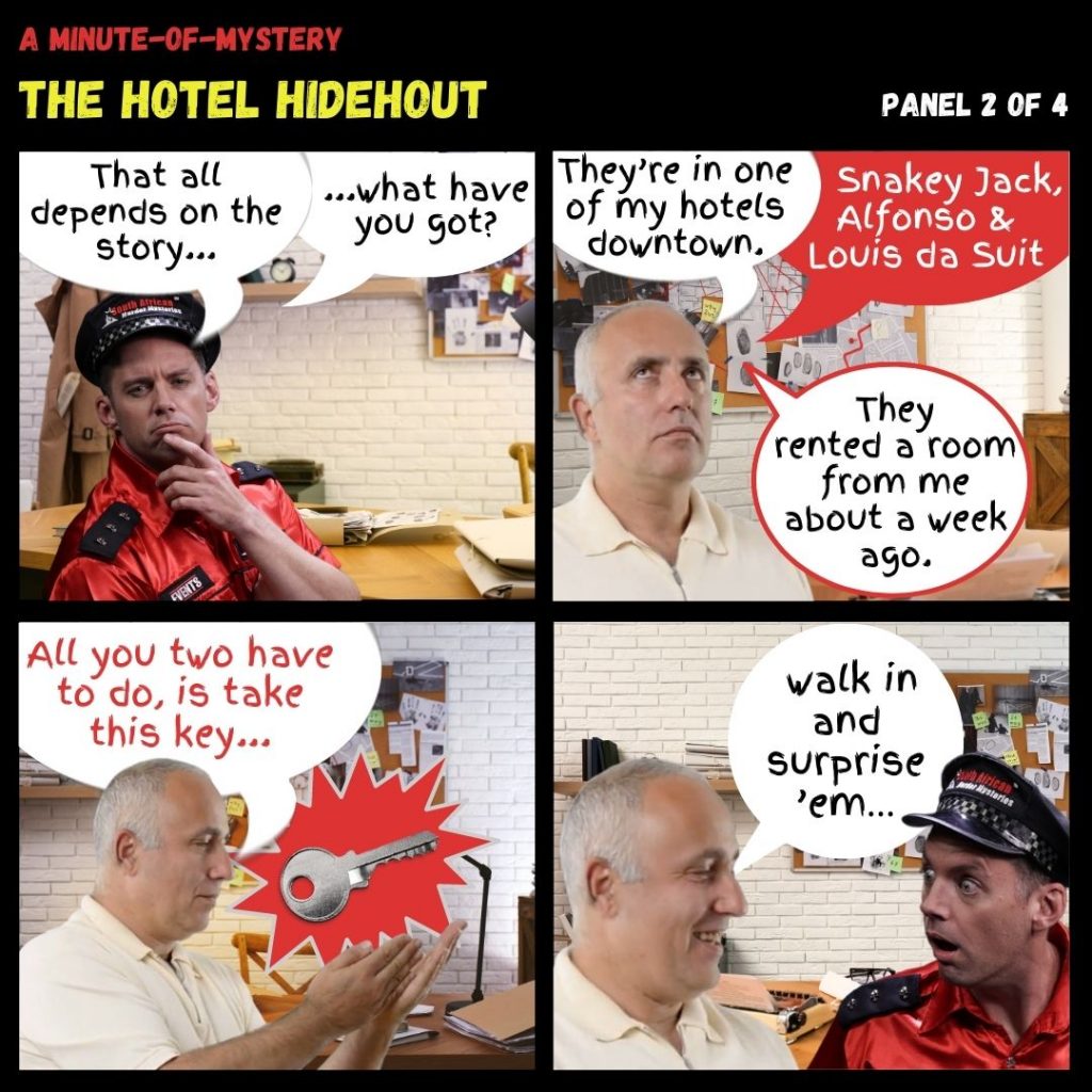Minute Of Mystery The Hotel Hideout South African Murder Mysteries