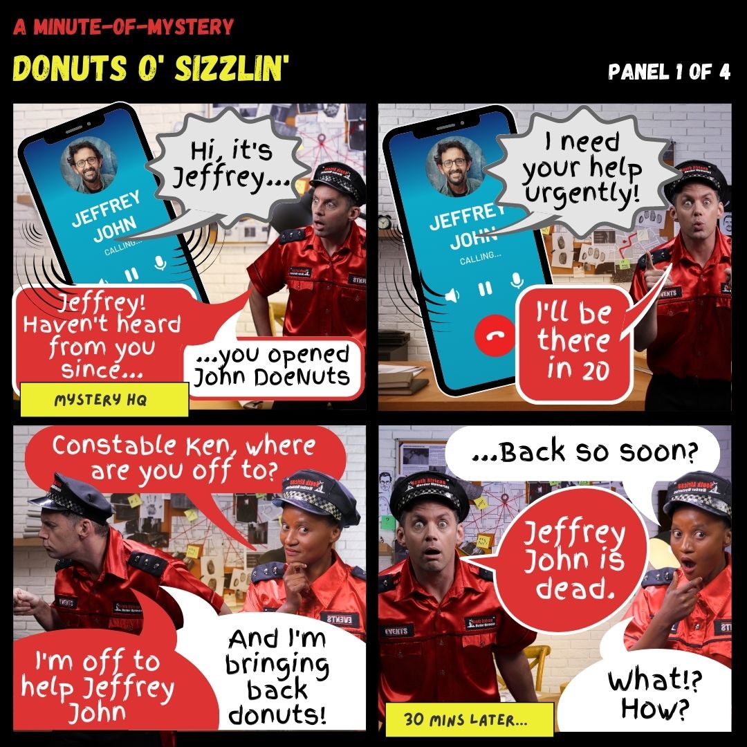 Minute-Of-Mystery | Donuts O' Sizzlin' - South African Murder Mysteries
